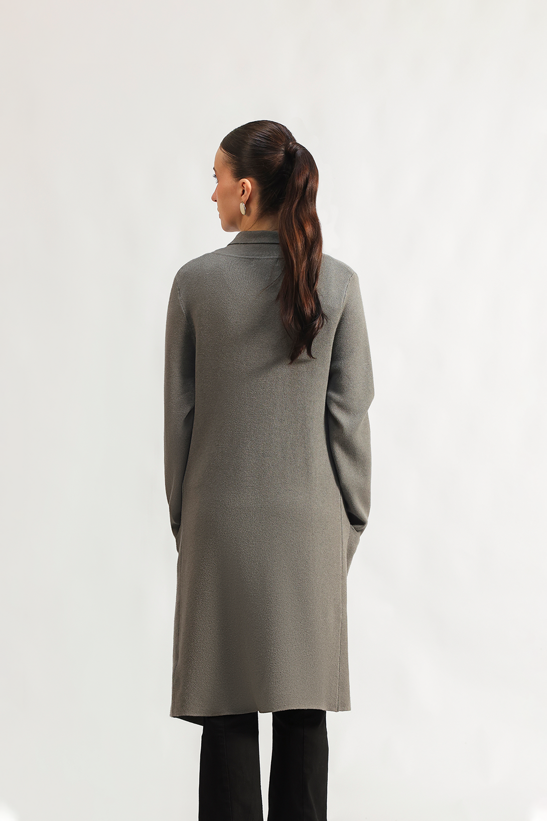 OPEN-FRONT LONG CARDIGAN – Ismail’s Clothing